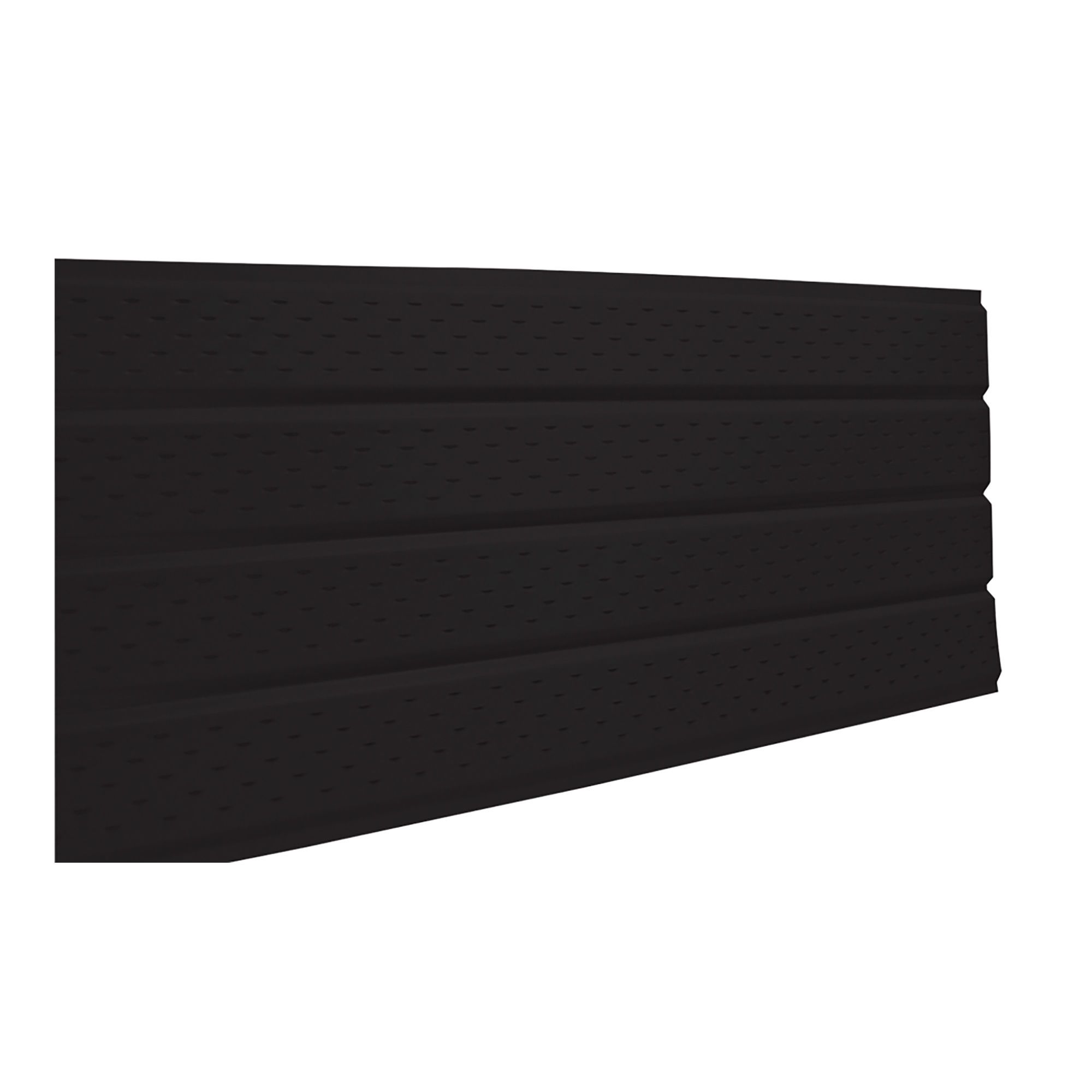 Aluminum Soffit – Vented – 4 panels - 16" x 12' – Black from BMR | BMR