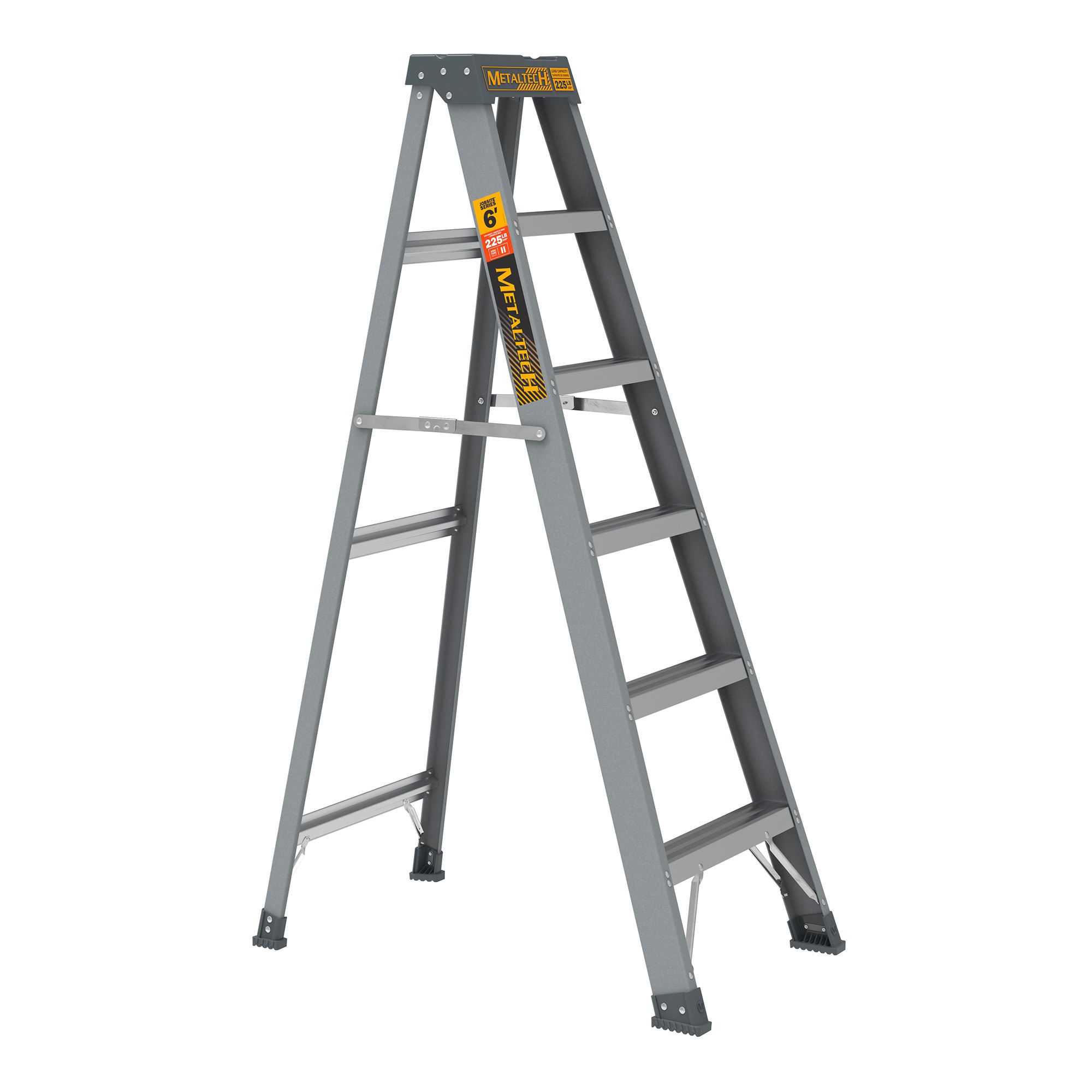 Fiberglass Step Ladder, 6-ft, Grade 2 from METALTECH | BMR