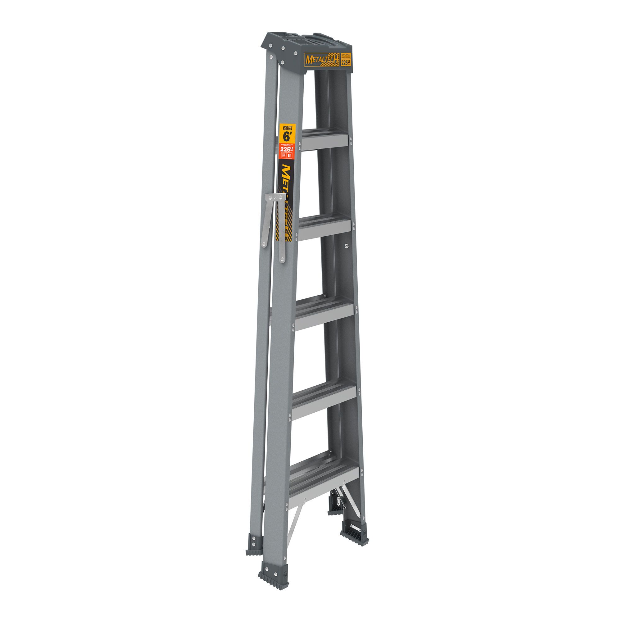 Fiberglass Step Ladder, 6-ft, Grade 2 from METALTECH | BMR