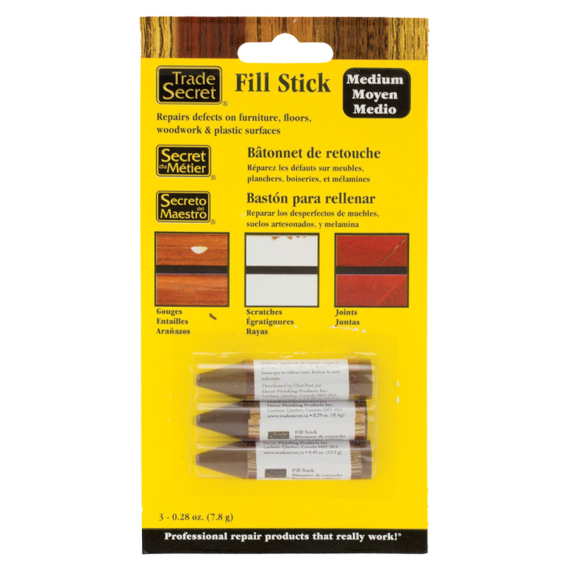 Fill Stick - Medium Tones - 7.8 g - 3/Pkg from DOVER PROD. FINITION | BMR