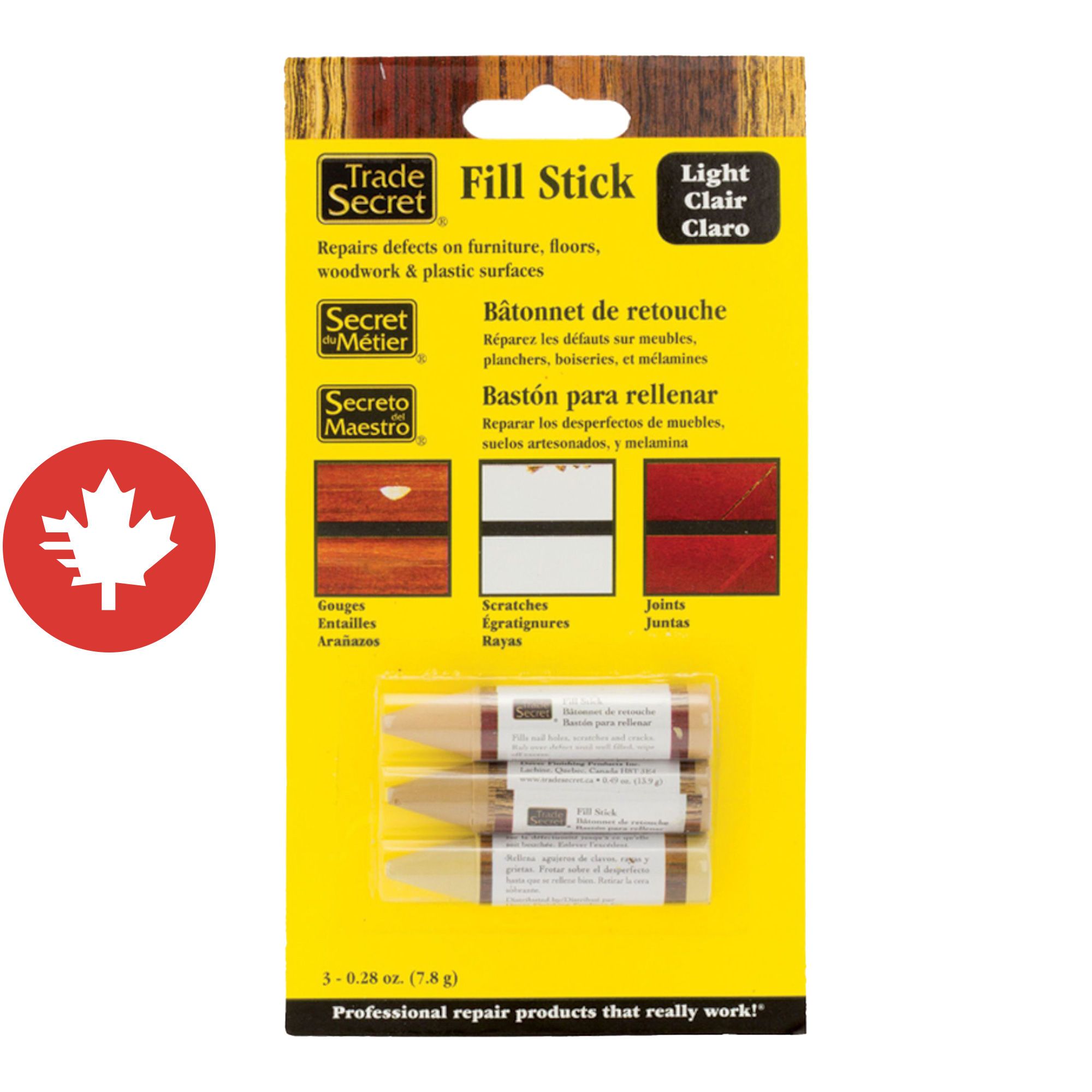 Fill Stick - Light Tones - 7.8 g - 3/Pkg from DOVER PROD. FINITION | BMR