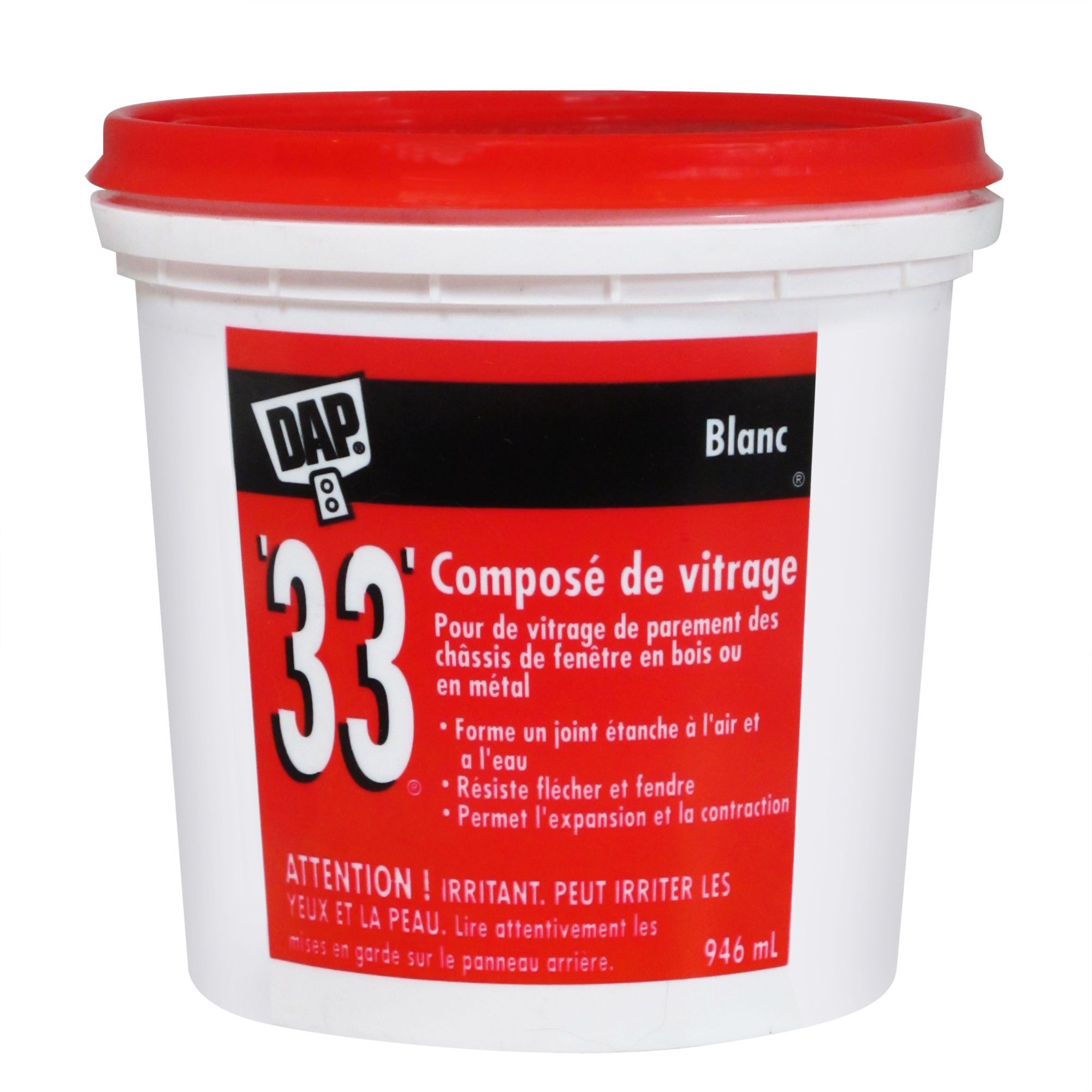 33 Window Glazing - 946 ml - White from DAP | BMR