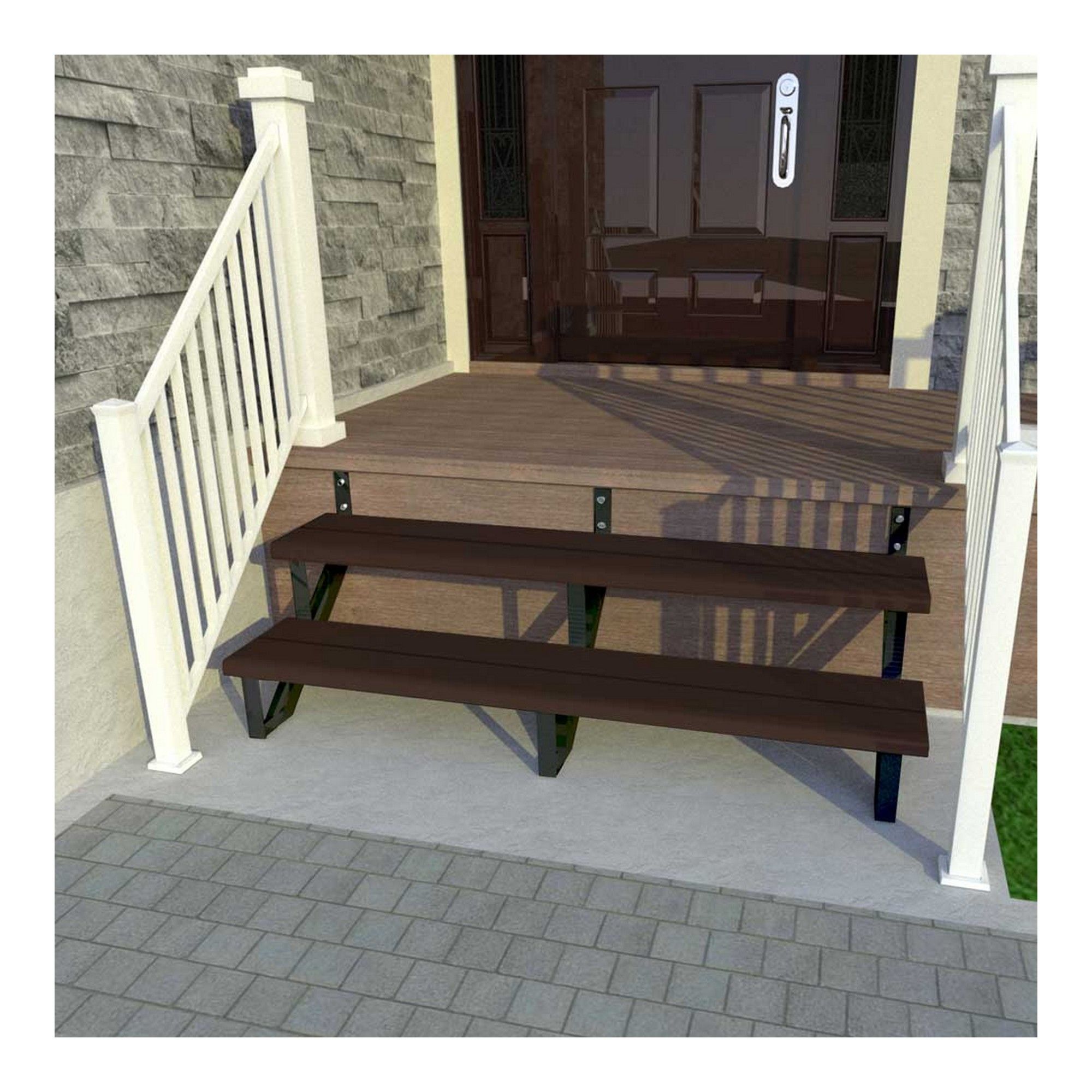 Stair Riser - 2 Steps - 22 1/2" - Black from PYLEX | BMR