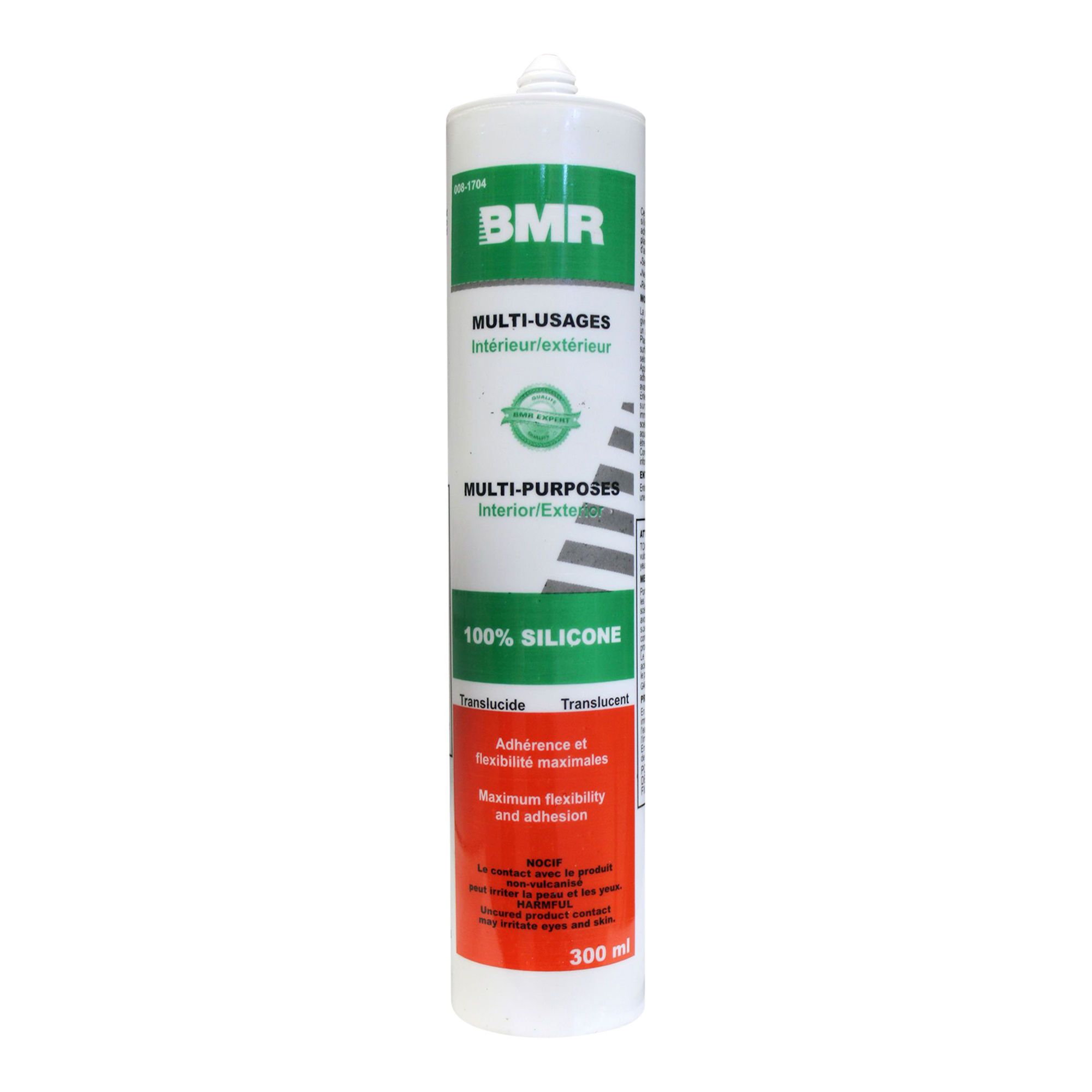 Scellant multi-usages 100 % silicone BMR, 300 ml, translucide de BMR | BMR