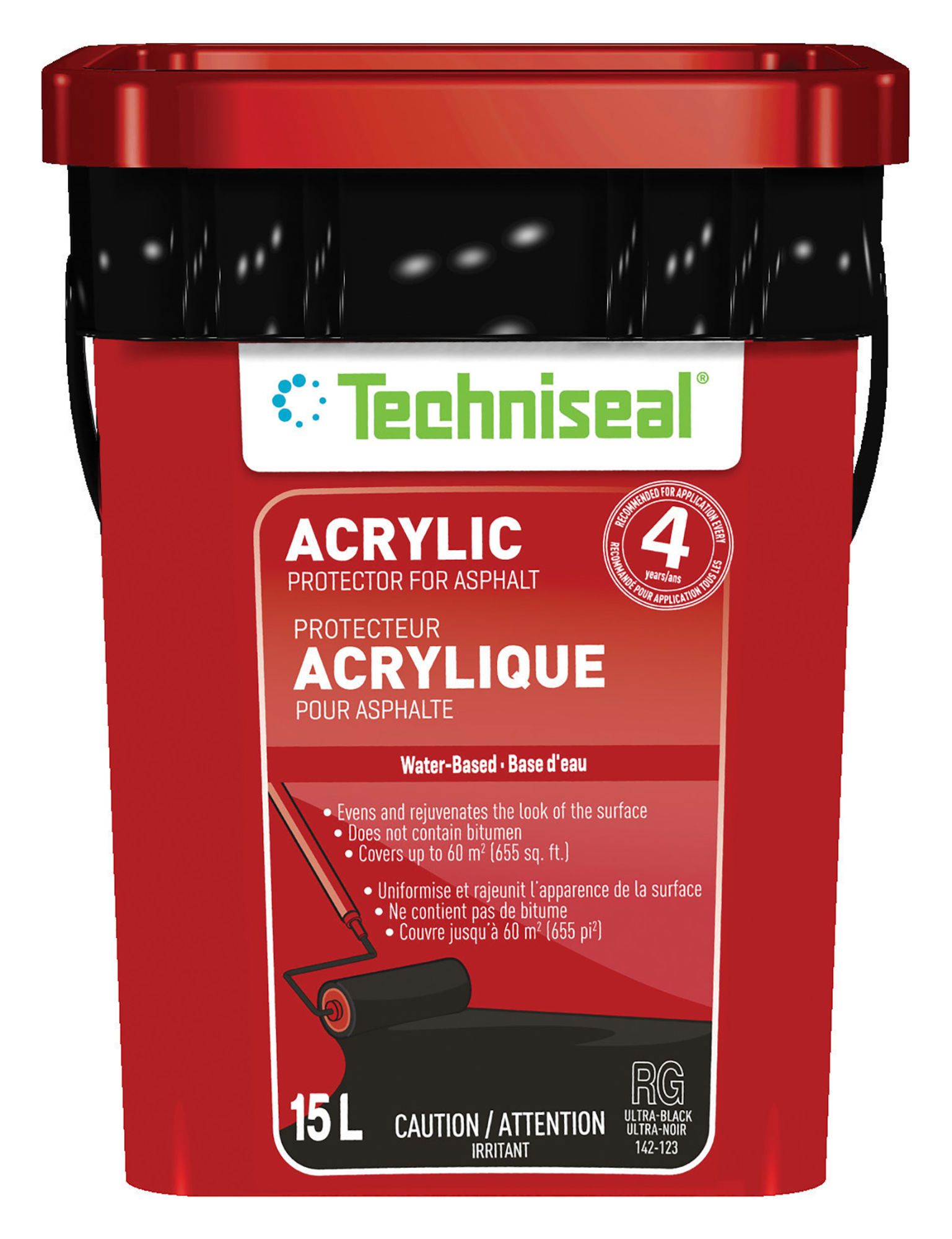 Acrylic Protector for Asphalt - Black - 15 l - 60 m² from TECHNISEAL | BMR