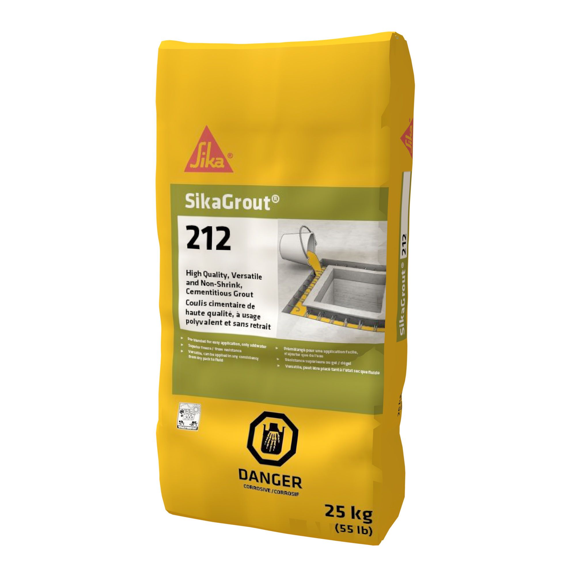 SikaGrout-212 Non-Shrink Cementious Grout - Grey - 25 kg from SIKA | BMR