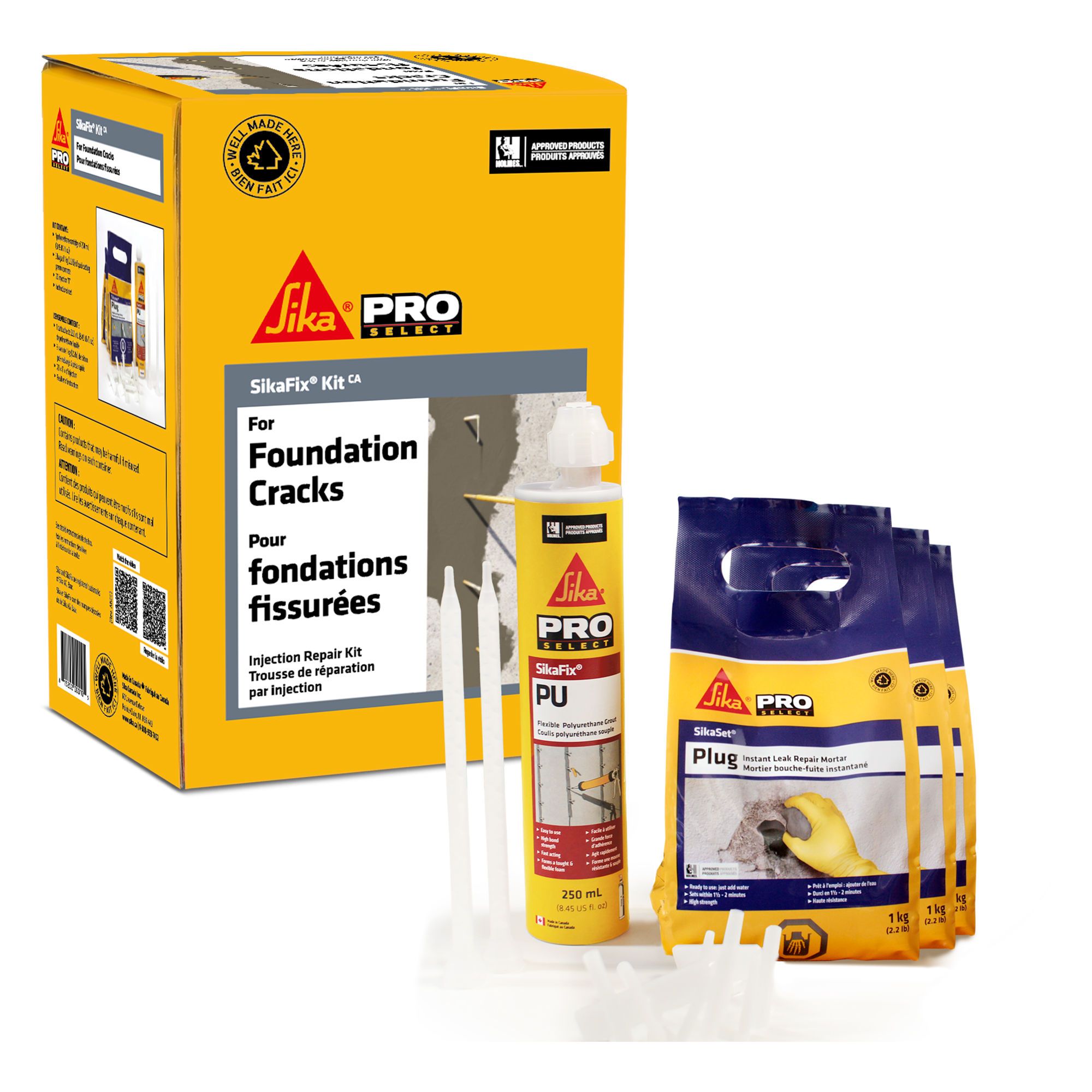 SikaFix Injection Repair Kit for Leaking Fundations from SIKA | BMR