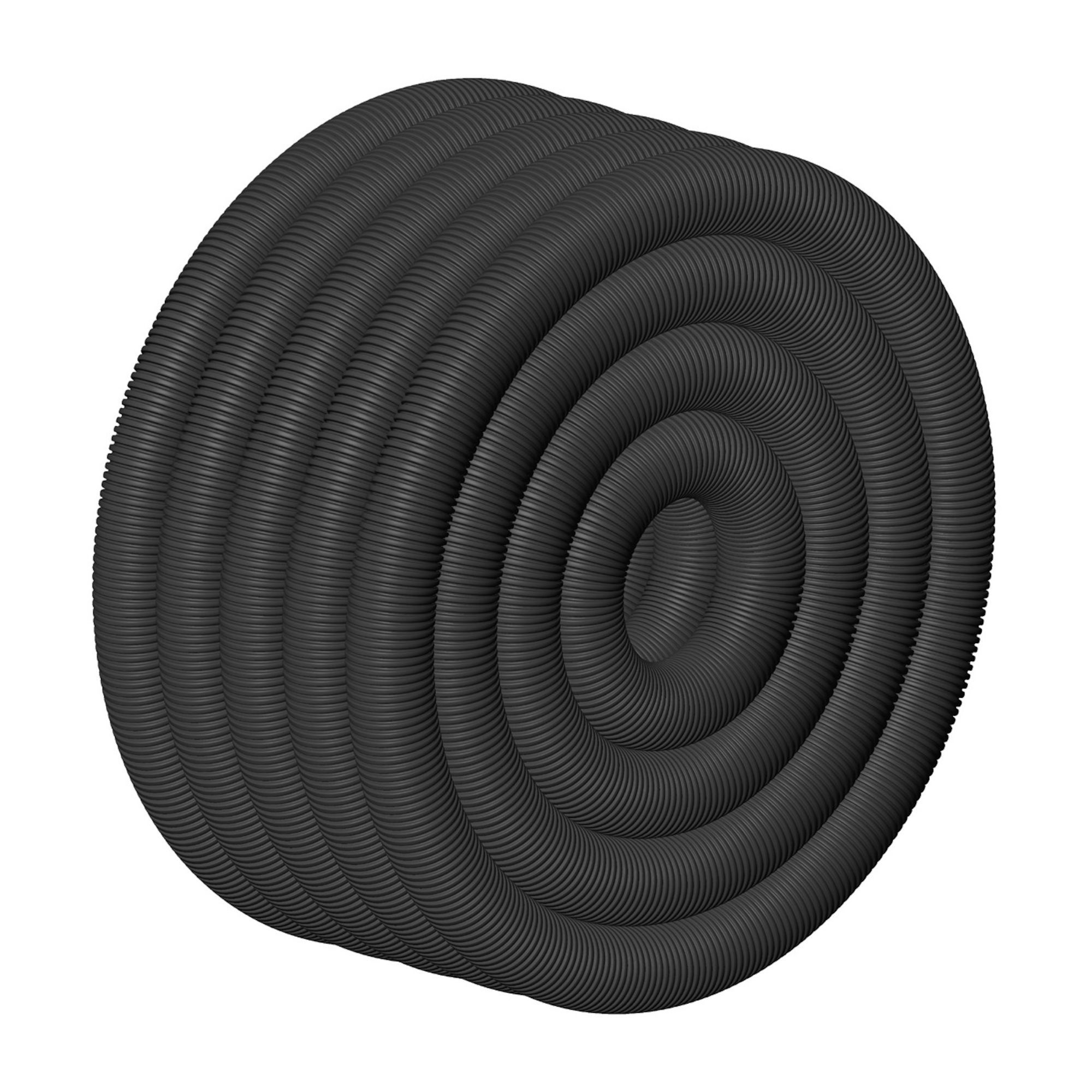 Tuyau de drainage, perforé, noir, 4" x 45 m de SOLENO | BMR