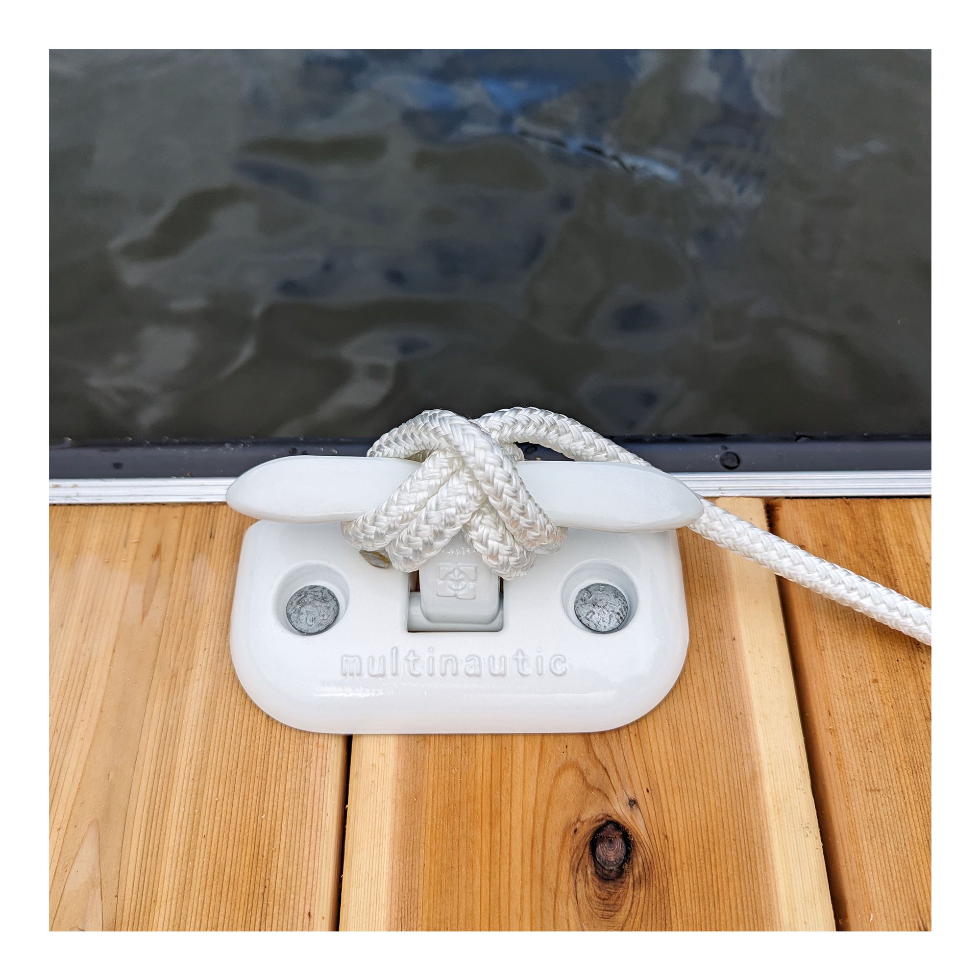 Retractable Mooring Cleat – Aluminum – White - 6" from MULTINAUTIC | BMR