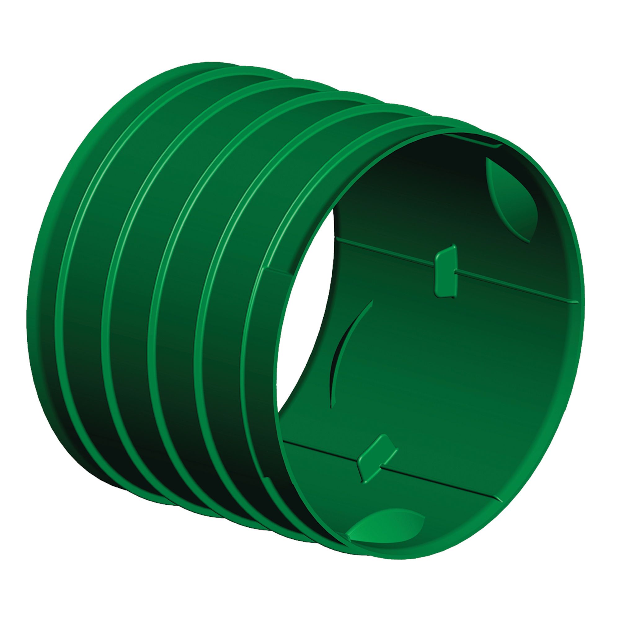 Exterior Drainage Coupler - 4" - Green from SOLENO | BMR