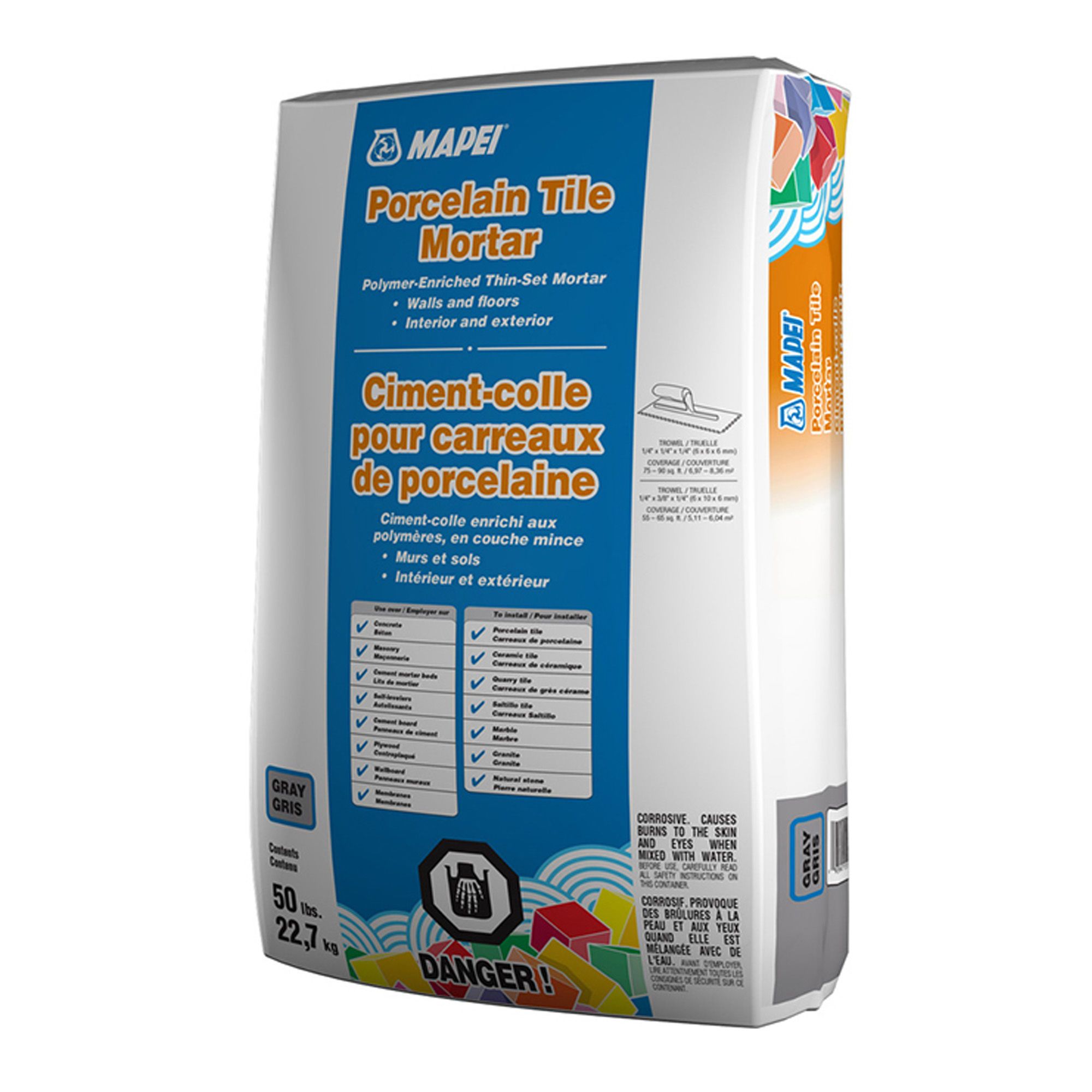 Ciment-colle pour porcelaine, 50 lb de MAPEI | BMR