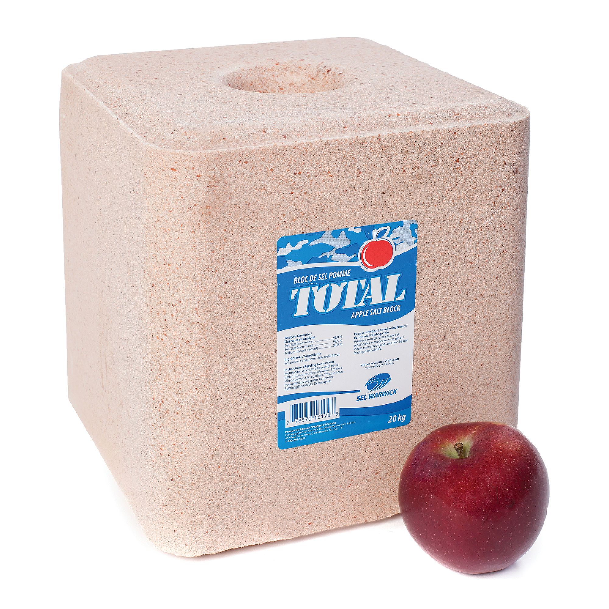 TOTAL Hunting Salt Block - Apple - 20 kg from SEL WARWICK | BMR