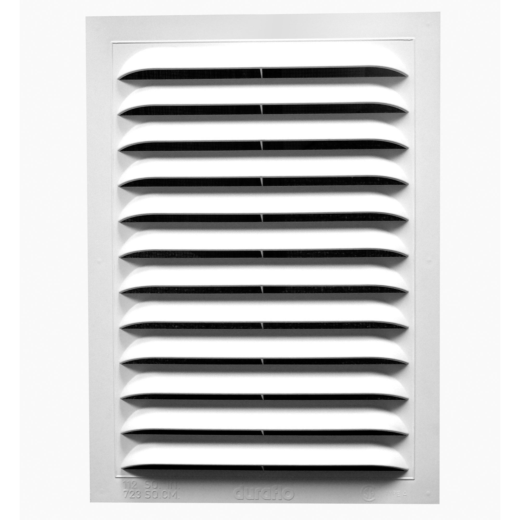 Standard Rectangular Gable Vent - 12" x 18" - White from CANPLAS ...