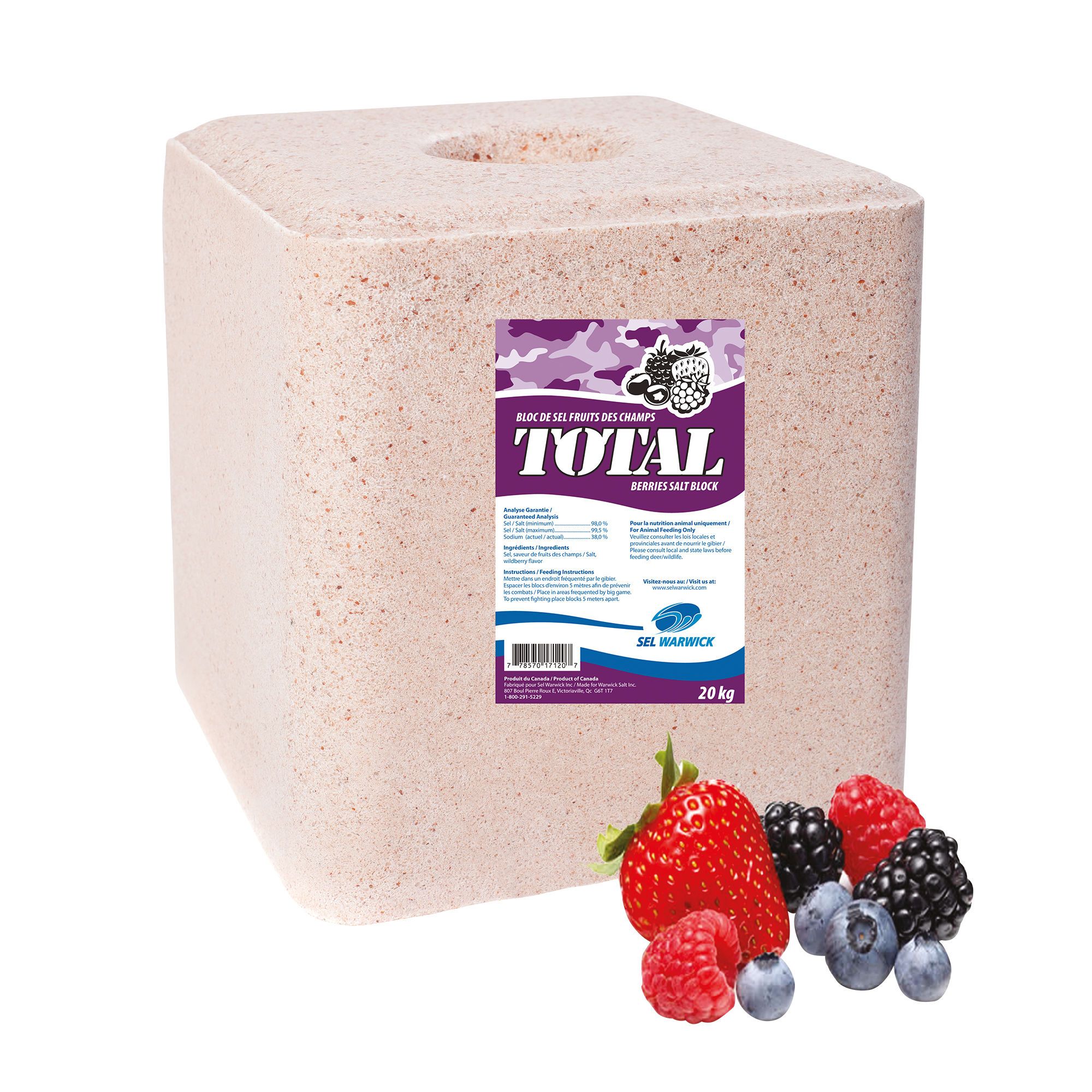 TOTAL Hunting Salt Block - Fruits - 20 kg from SEL WARWICK | BMR