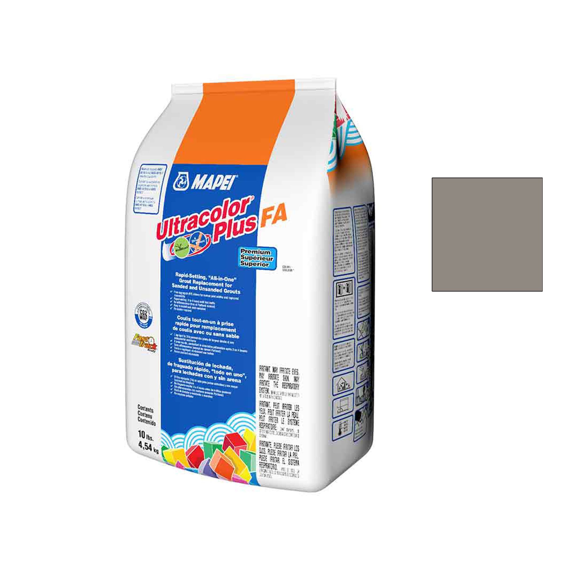 Ultracolor+FA Grout - 10 lb - Pewter from MAPEI | BMR