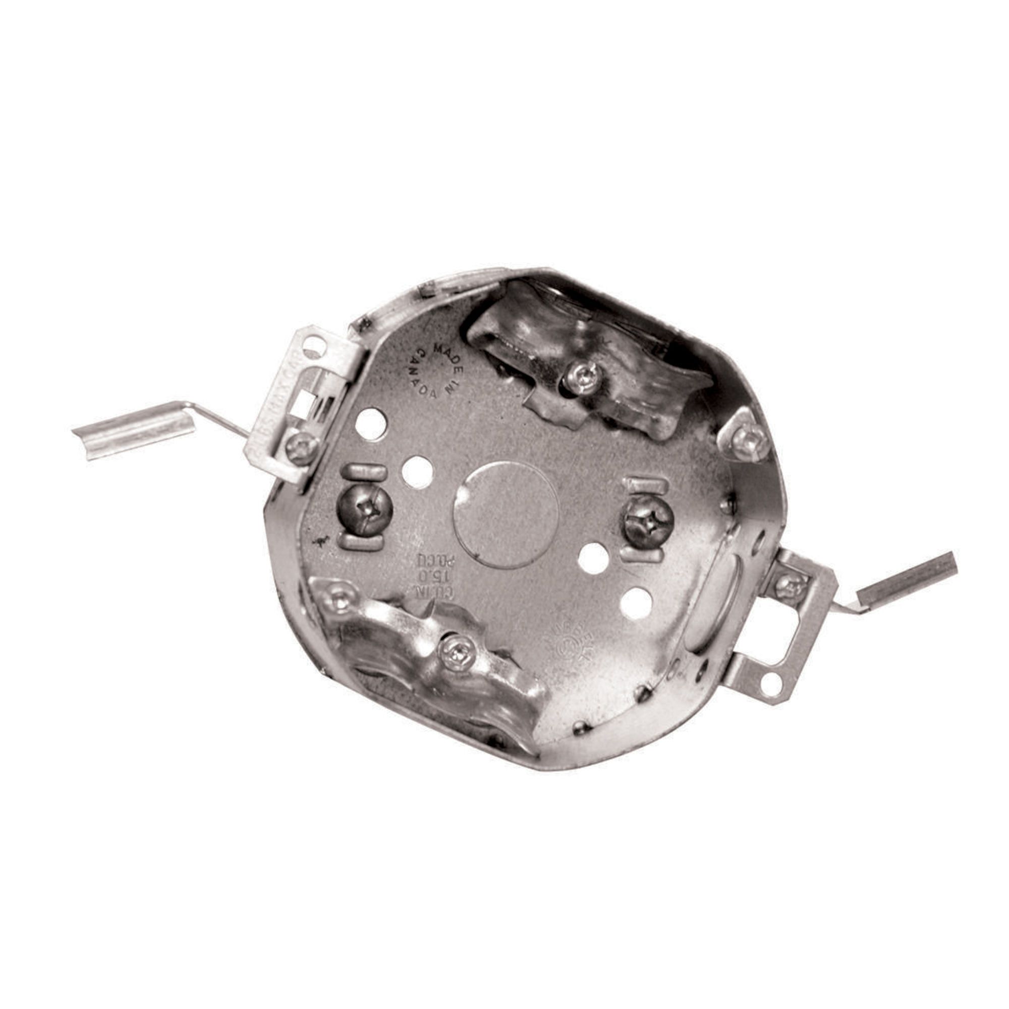 Octogonal electrical box with adjustable brackets from HUBBELL | BMR