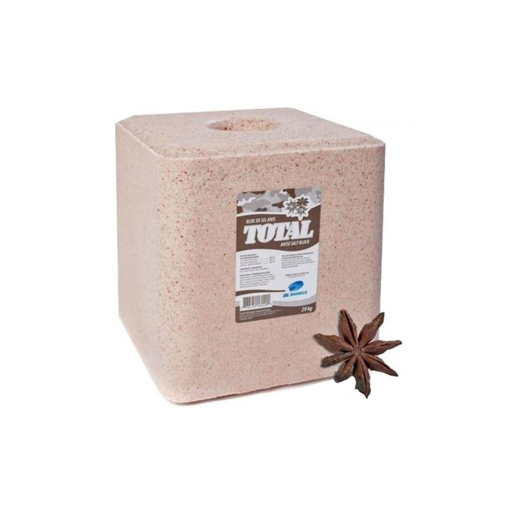 Iodized Total and Hunting Salt Block - Anise - 20 kg from SEL WARWICK | BMR