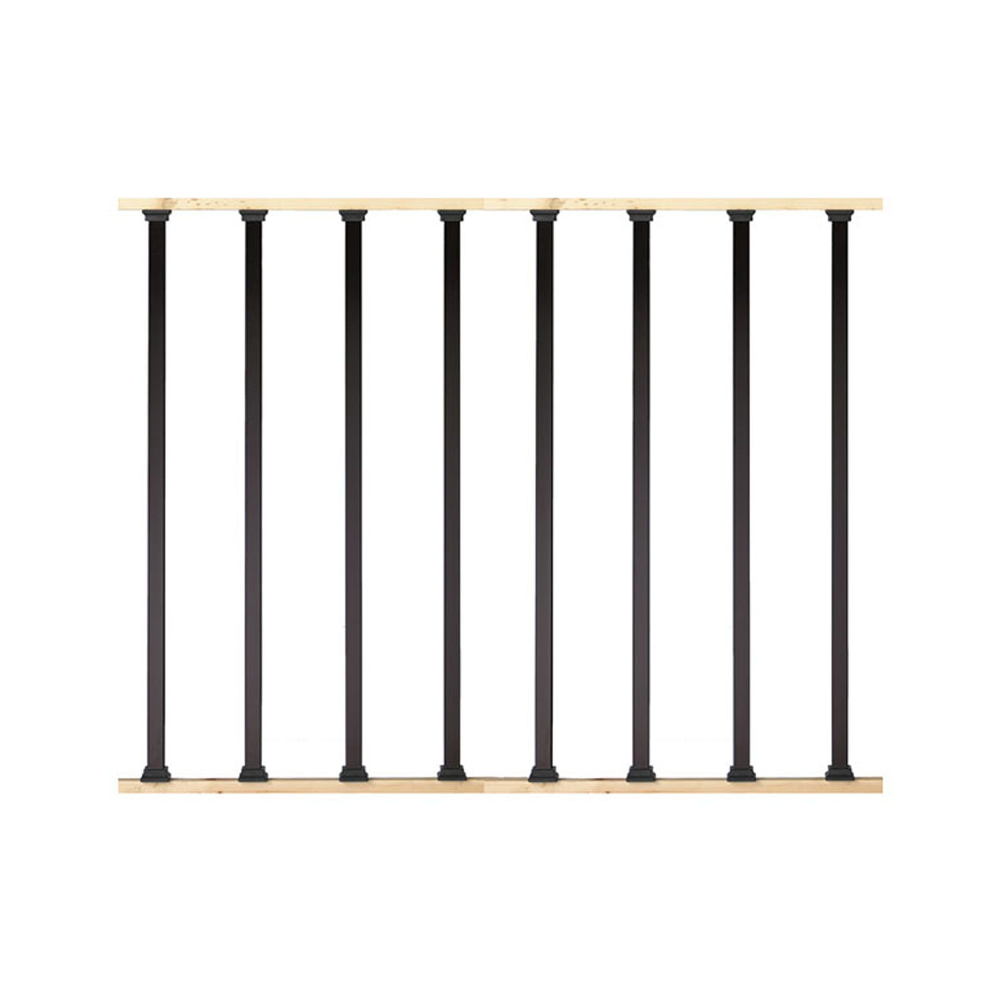 Estate Round Balusters - Black - 3/4" x 40" - 10/Pkg from DECKORATORS | BMR