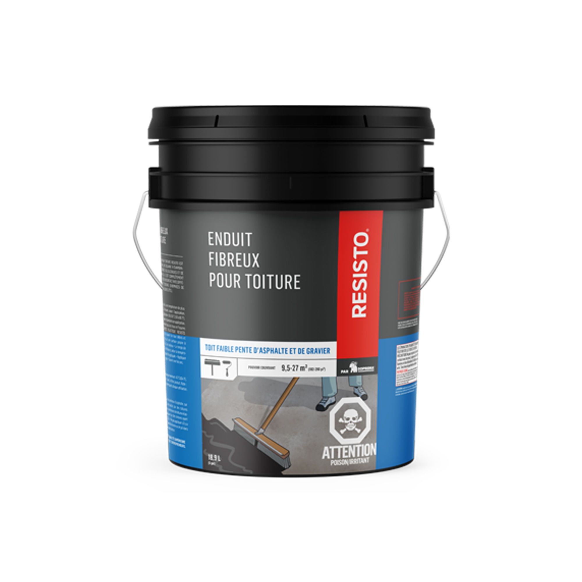 Fibrous Roof Coating - 18.9 l from RESISTO | BMR