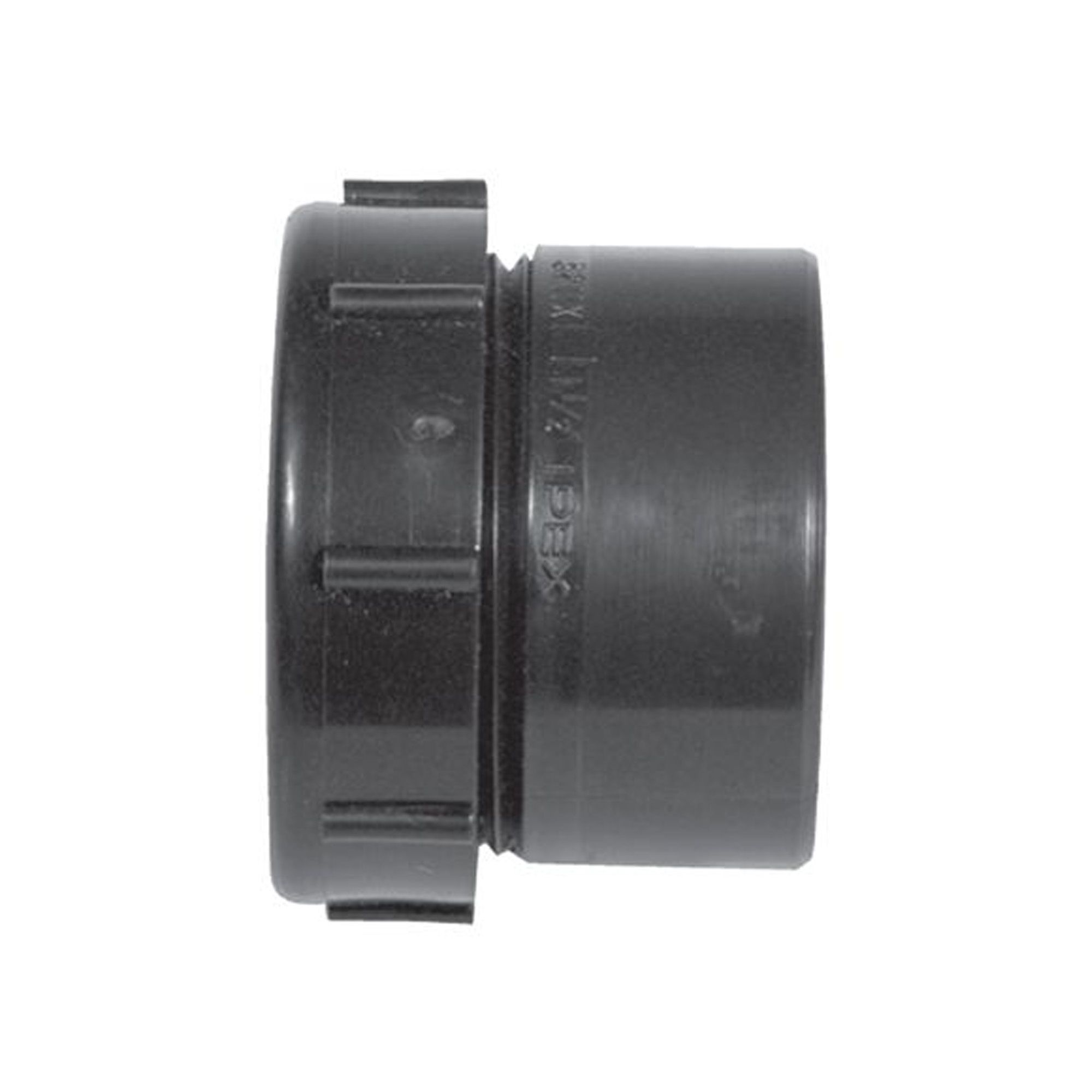 ABS DWV Male Trap Adapter - 1 1/2" - Spigot x Plastic nut - Black from ...