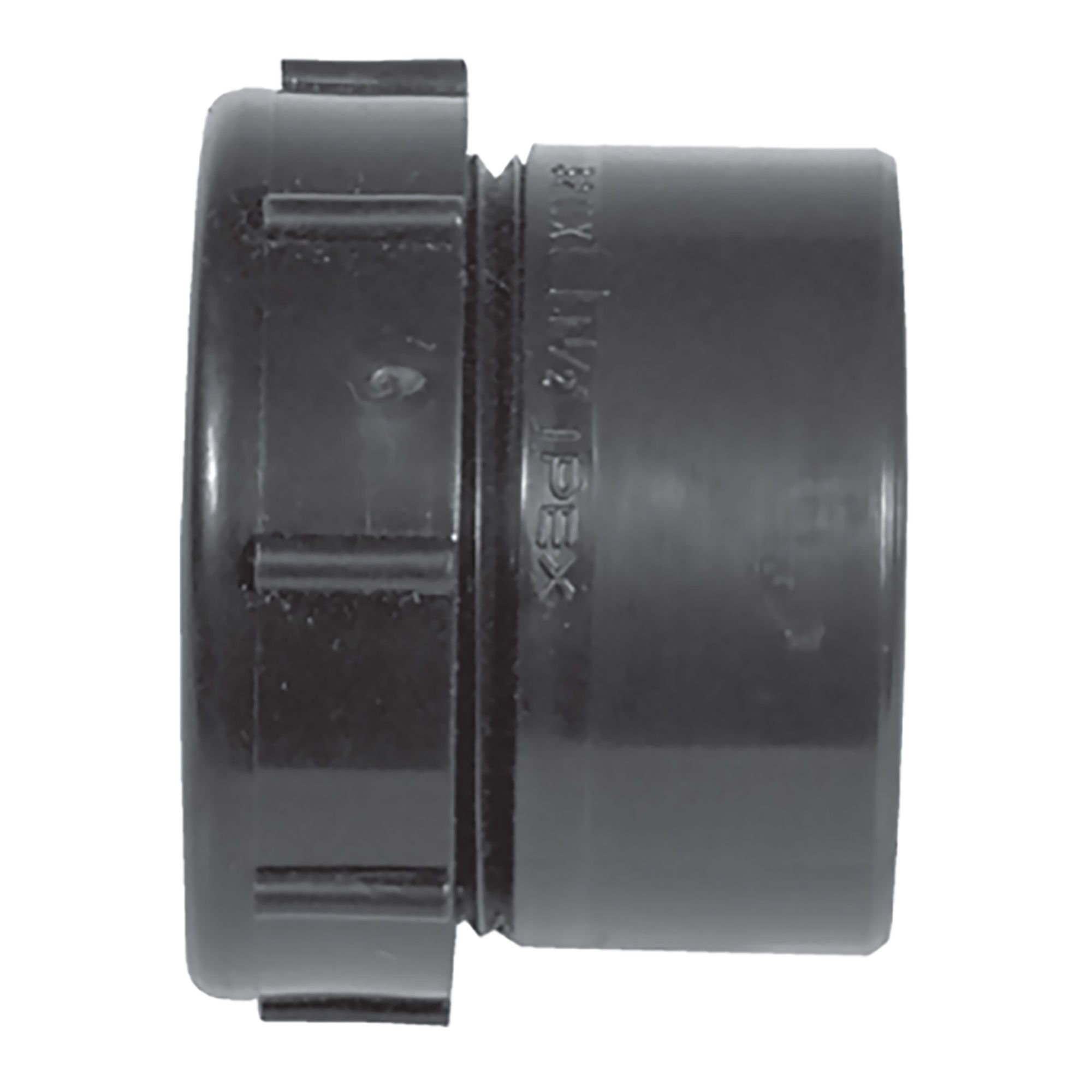 ABS DWV Male Trap Adapter - 1 1/2" X 1 1/4" - Spigot x Plastic nut ...