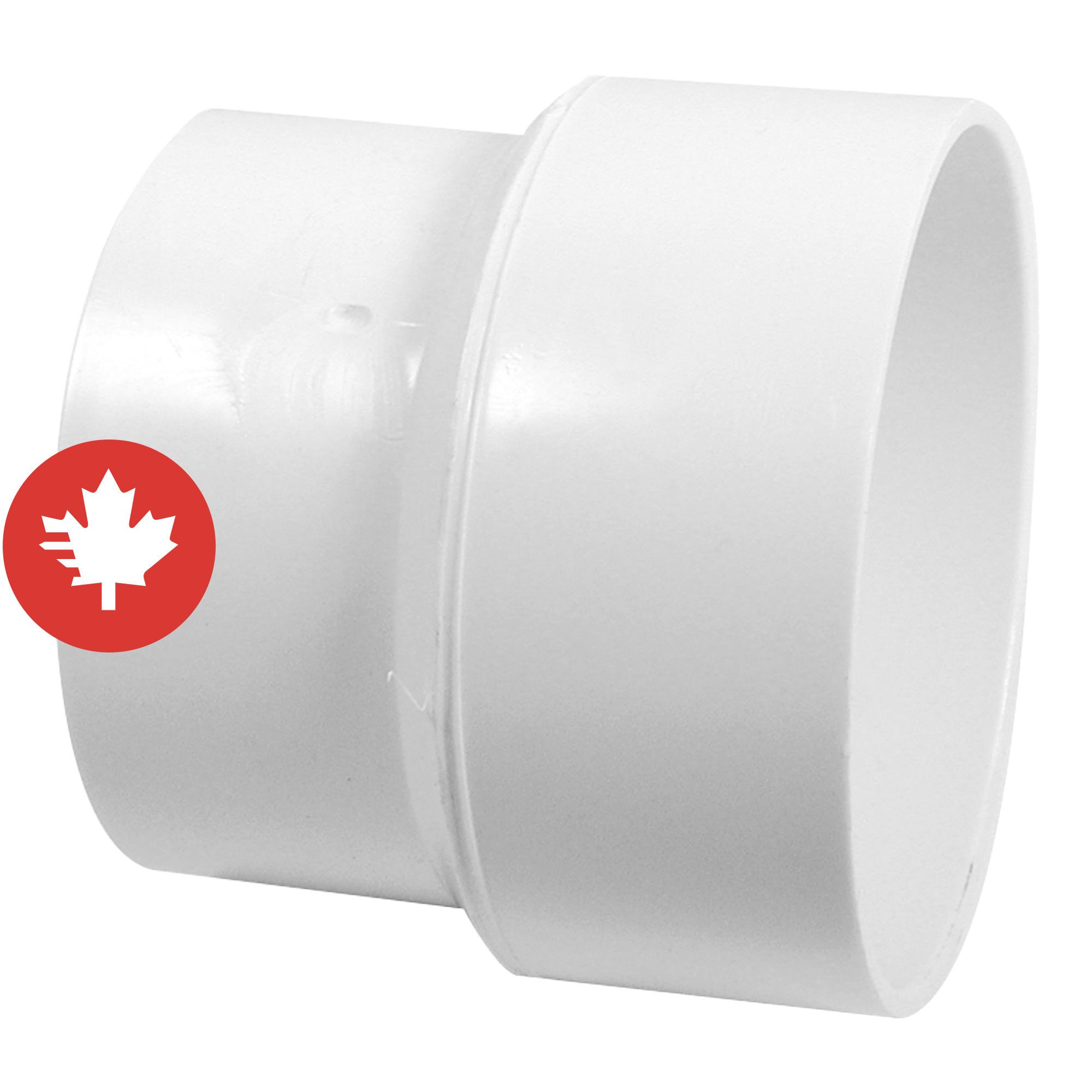 PVC-BDS Reducer Coupling S/D to DWV - 4" x 3" - Hub - White from IPEX | BMR