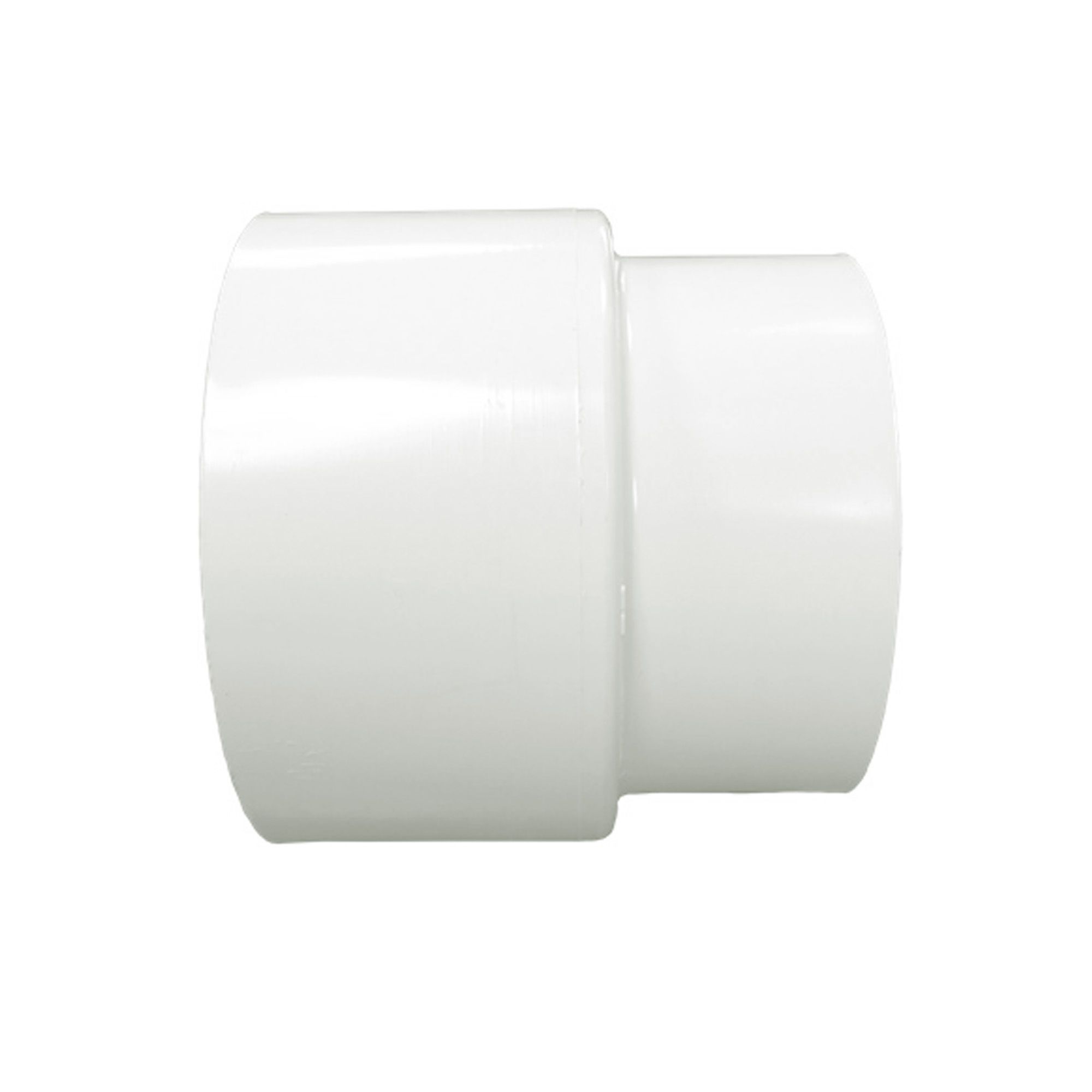 PVC/BNQ Adapter - 4" - Hub - White from IPEX | BMR