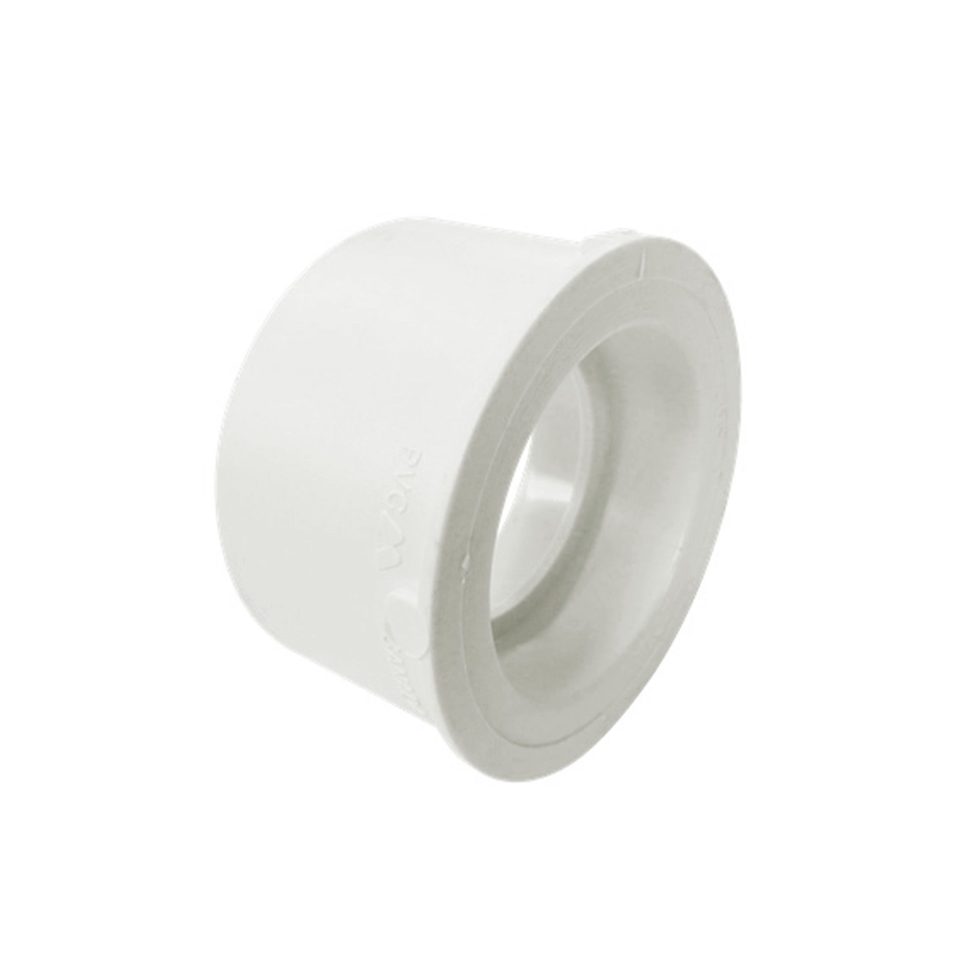PVC/BNQ Reducing Bushing - 4" x 3" - Spigot x Hub - White from IPEX | BMR