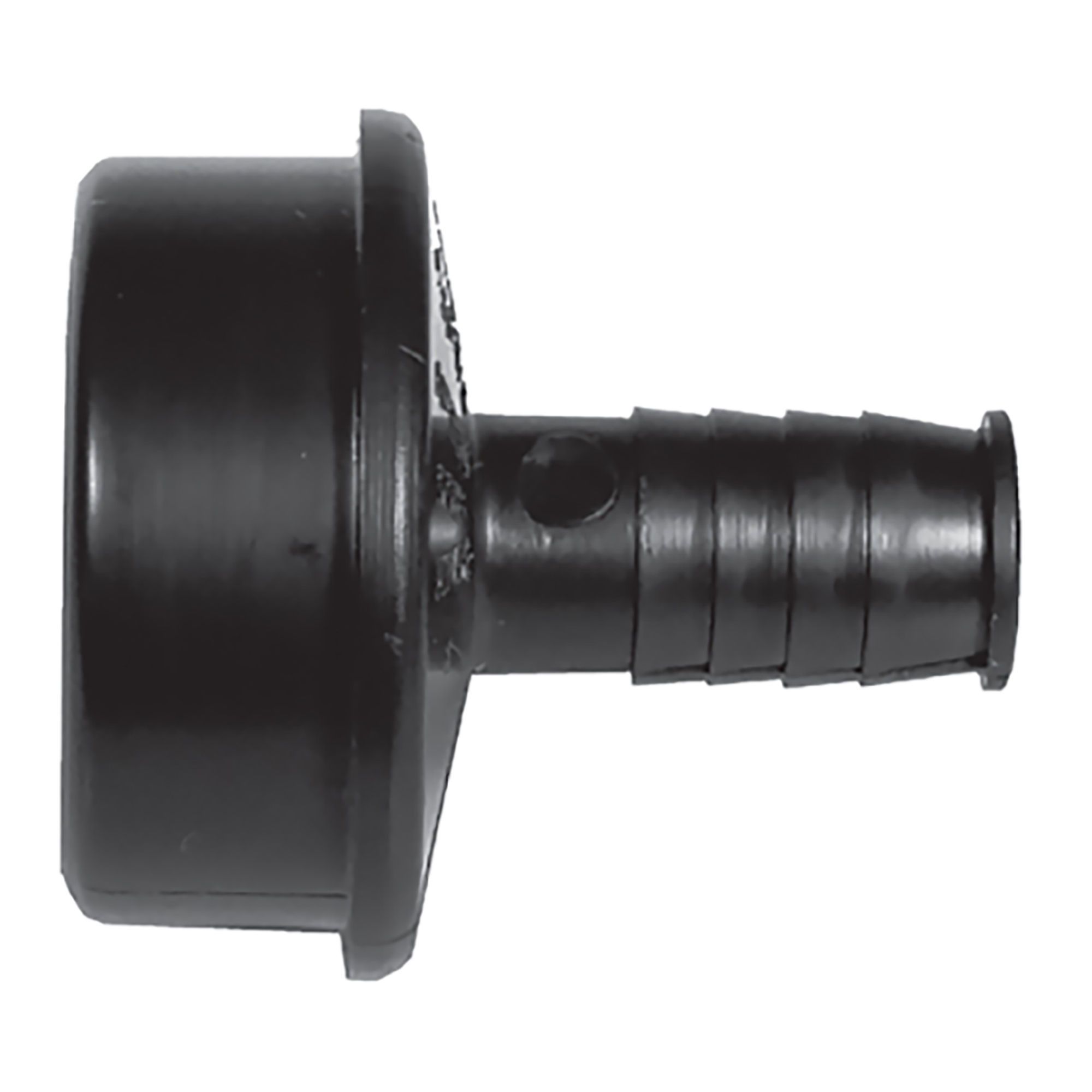 ABS DWV Dishwasher Adapter - 1 1/2" x 1/2" - Spigot x Barb - Black from ...