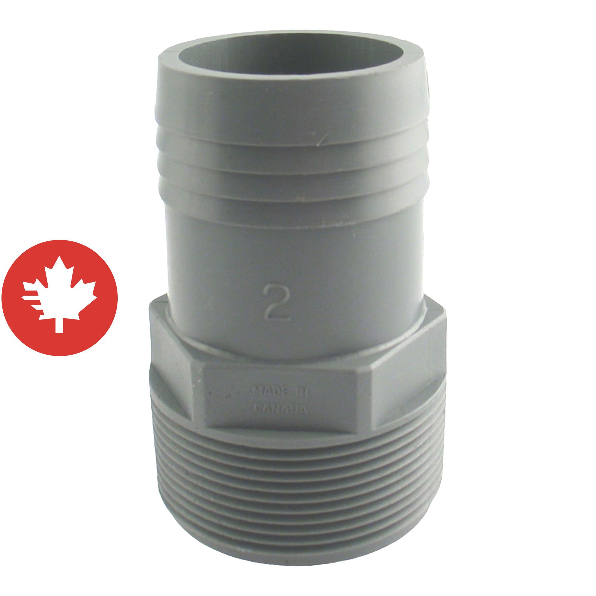 Plastic Spigot Adapter - 2" from PLUMBEEZE | BMR