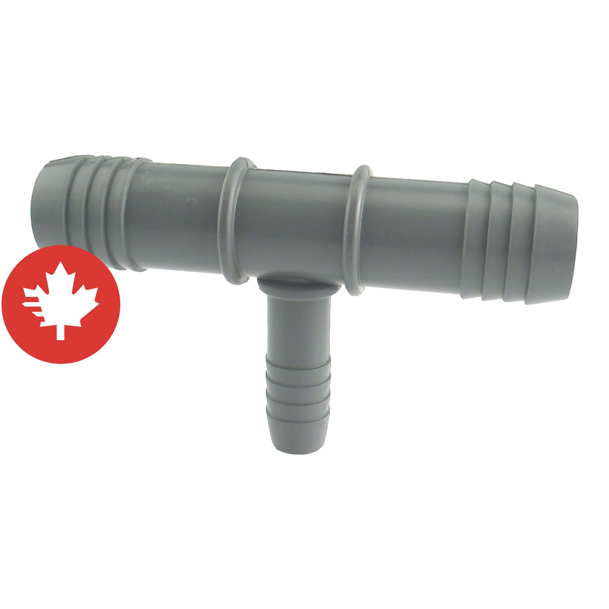 Plastic "T" Reducing - 1" x 1" x 1/2" from PLUMBEEZE | BMR