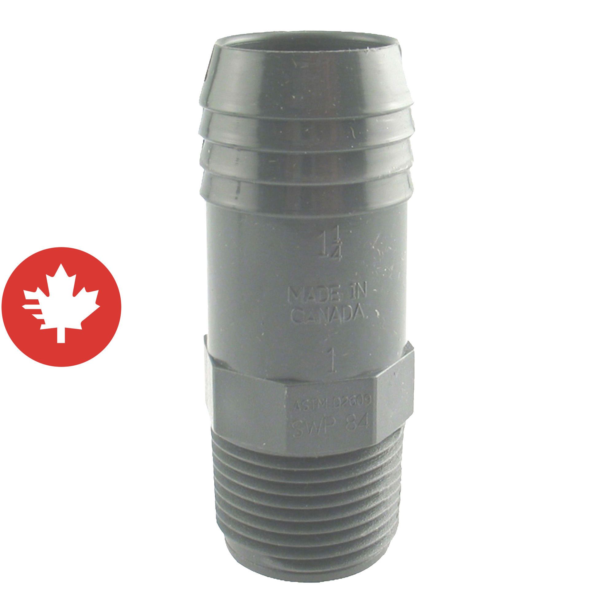 Spigot Increasing Adapter - 1/2" x 3/4" - Grey from BOSHART INDUSTRIES ...
