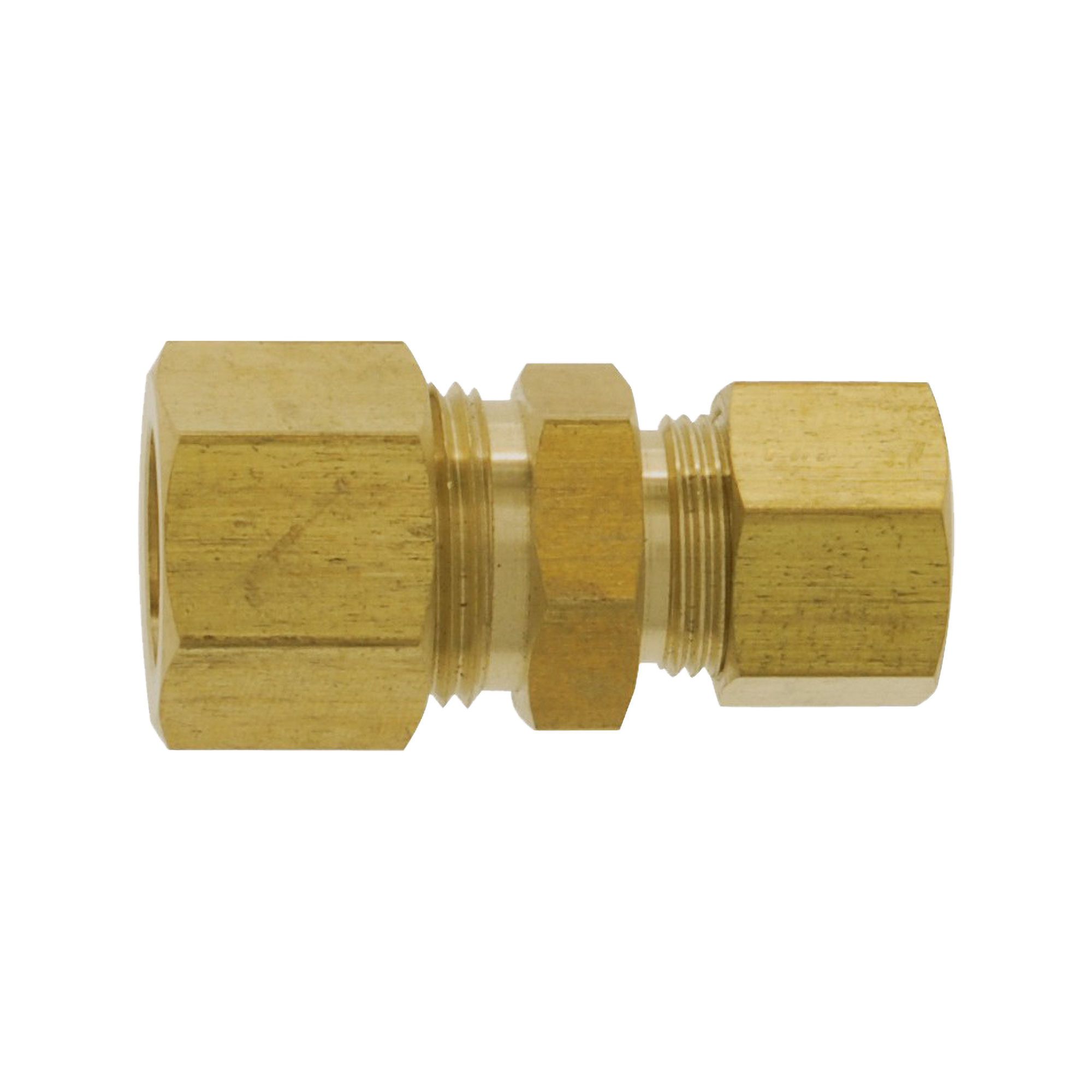 Union reduction brass 5/8" tube x 3/8" tube from PLUMSOURCE | BMR