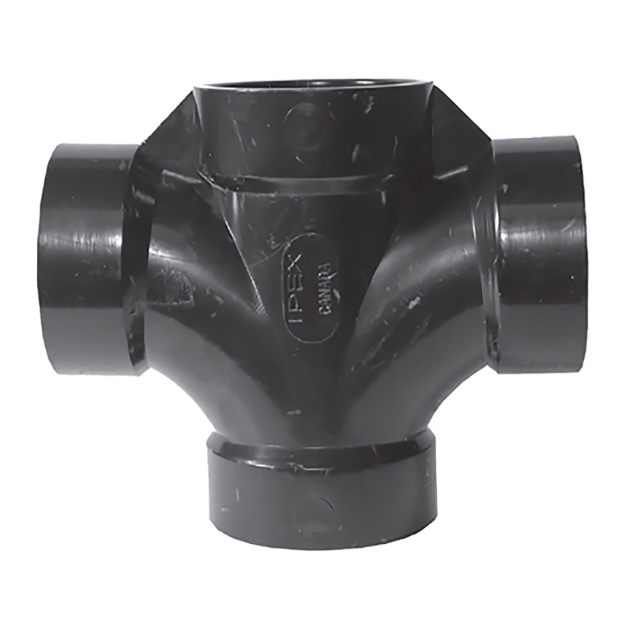 ABS DWV Double Sanitary Tee - 1 1/2" x 1 1/2" x 1 1/2" x 1 1/2" - Hub ...