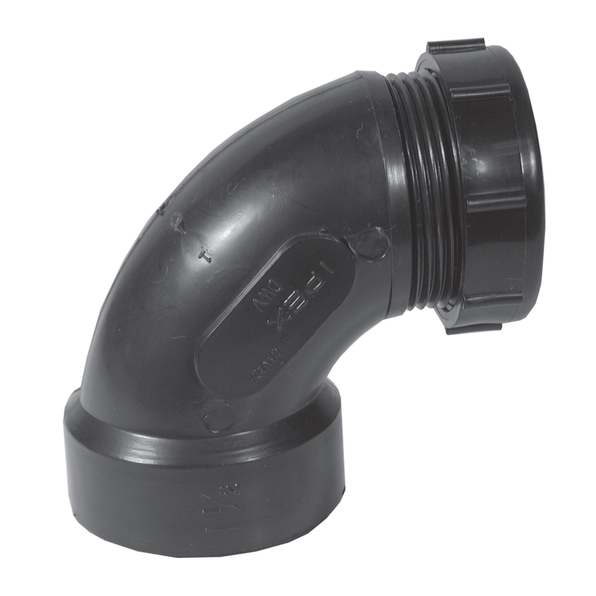 ABS DWV 90˚ Elbow with Slip Joint Nut from IPEX | BMR