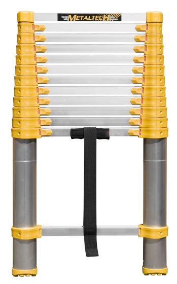 Telescopic ladder in aerospace-grade aluminum, 32" to 12.5' from ...