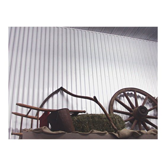 Trusscore RibCore PVC Corrugated Panel - White - 38" x 20' 4" from ...