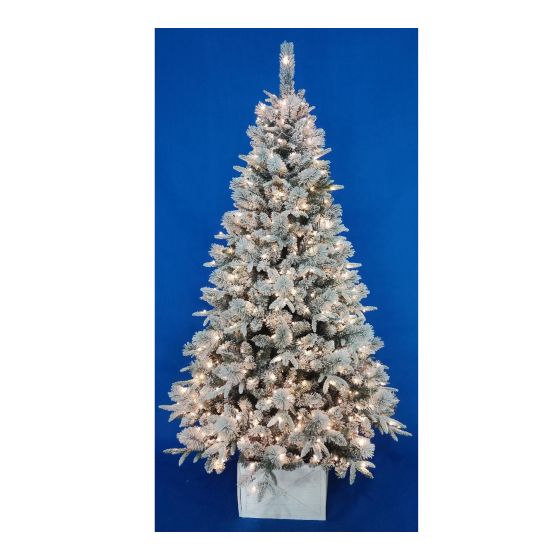 Christmas Tree - Frosted - 600 Lights Multi-Coloured - 10 Functions - 7 ...