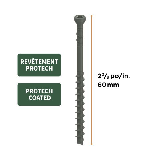 Vis pour platelage, 2 3/8", 200/pqt de CAMO | BMR