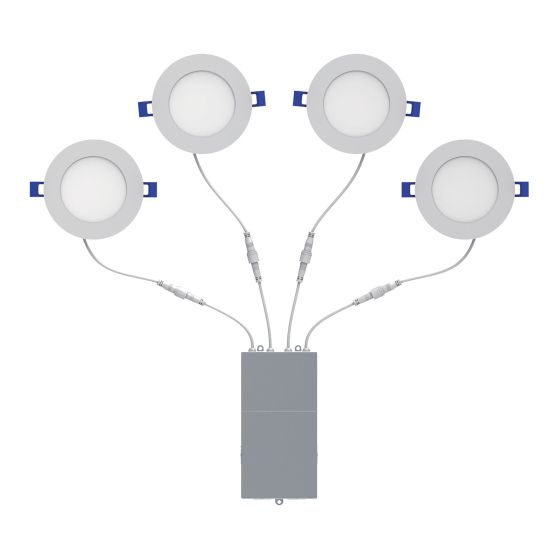 Luminaire encastré, DEL, 4 en 1, 5 CCT, 4", 4/pqt de OPAZ | BMR