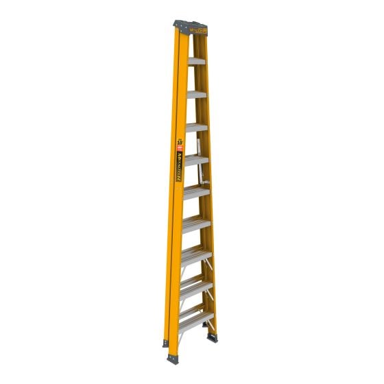 Step Ladder, Fibreglass, 10-ft, Grade 1A from METALTECH | BMR