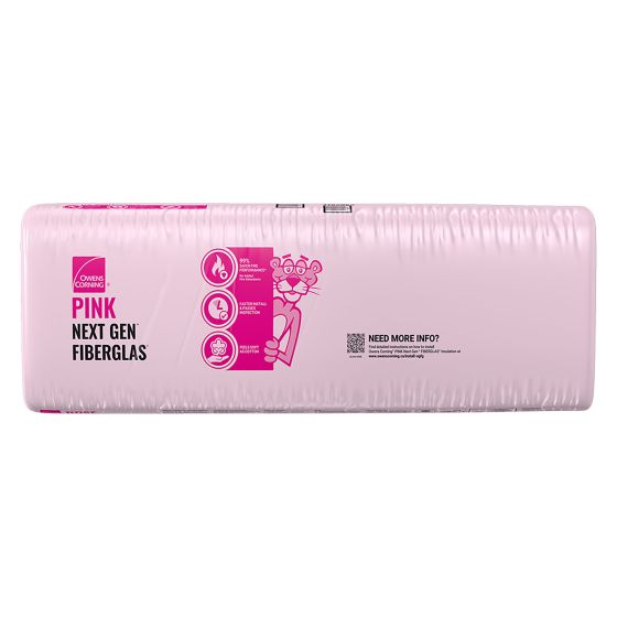 R-20 Pink Next Gen Fiberglas Insulation - 11" x 47" x 6" - Covers 117.3 ...