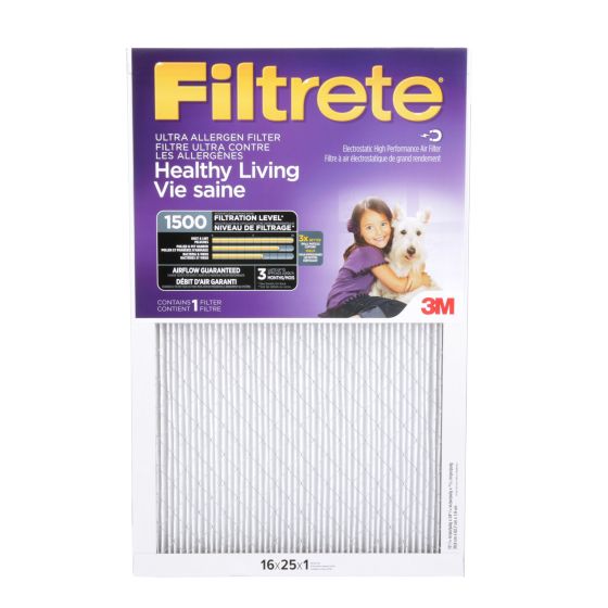 Ultra Allergen Gilter - 1" x 16" x 20" from 3M FILTRETE | BMR