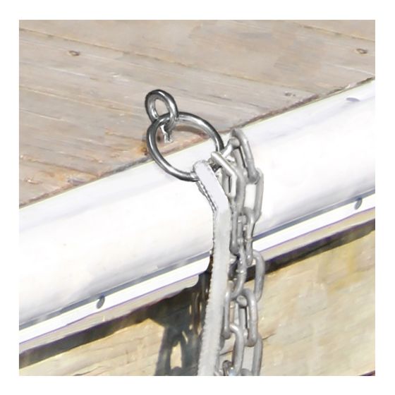 Anneau d’amarrage avec tirefond, acier inoxydable, 2 " diamètre x 1/4 ...