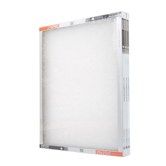 Air Filter - White - 3 Mcx - 1" x 20" x 25" from DUSTSTOP AIR FILTERS | BMR