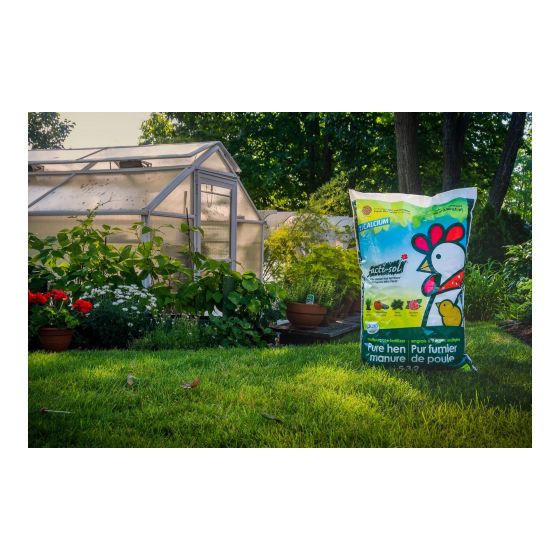Pure Hen Manure Fertilizer - 5-3-2 -2,150 ft² - 10 kg from ACTI-SOL | BMR