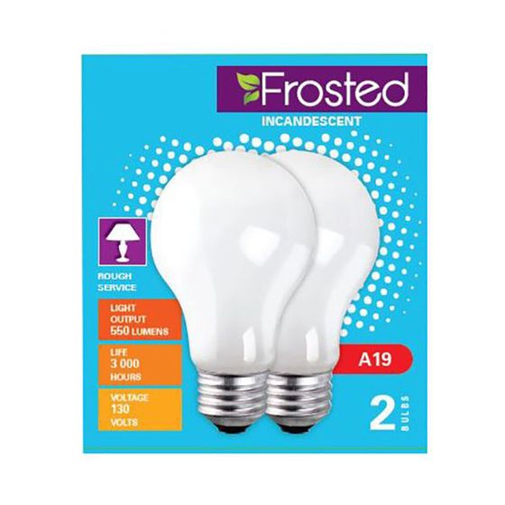 Lightbulb - Rough Service - Incandescent - A19 - 60 W - 2-Pack from ...