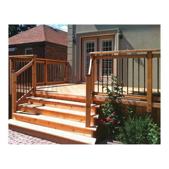 Treated Wood Deck Rail Kit - 6' x 36" from NUVO IRON | BMR