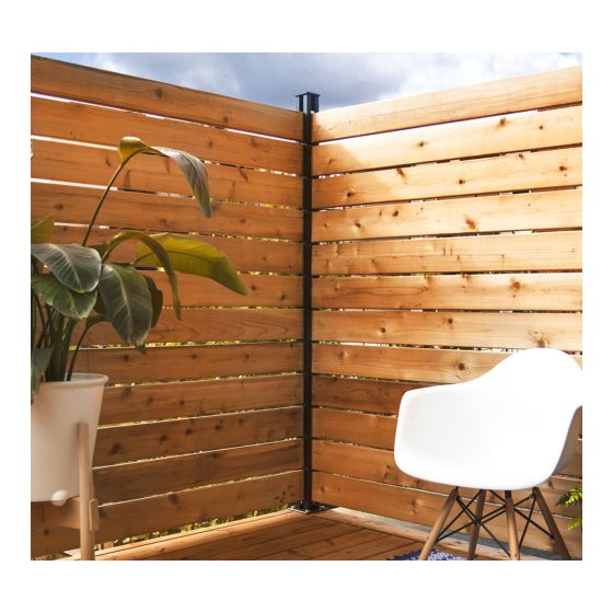 Corner Post Kit - 72" - Black from HOFT | BMR