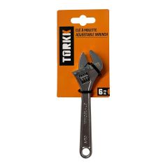 Adjustable Wrench - Chrome-Vanadum Steel - 6" from TORKK | BMR